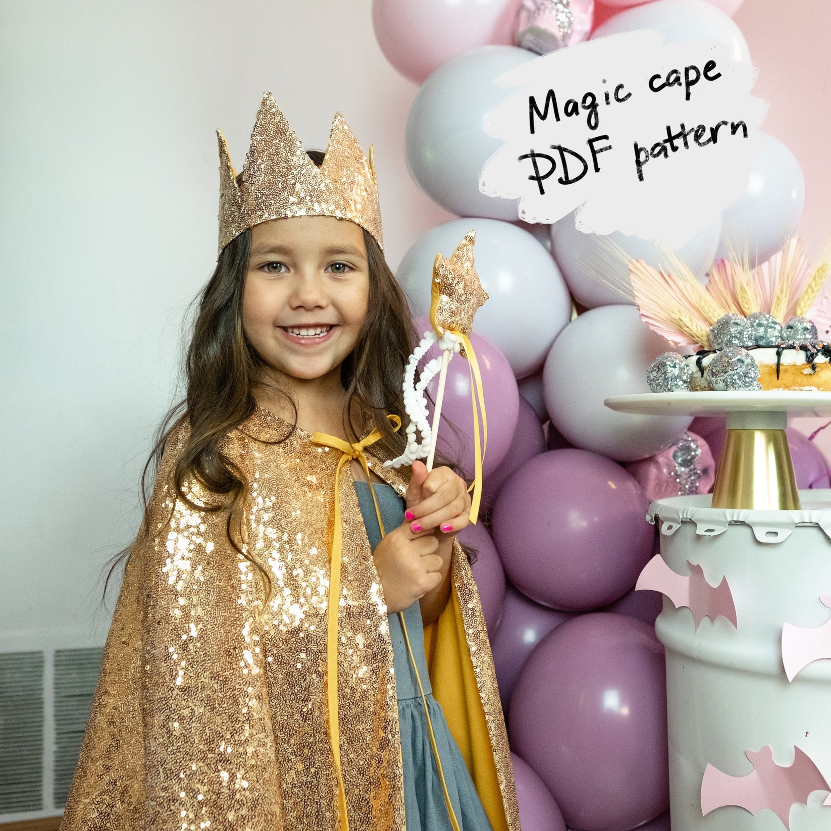 Magic Cape Pattern, DIY kids cloak | mrsjun.com
