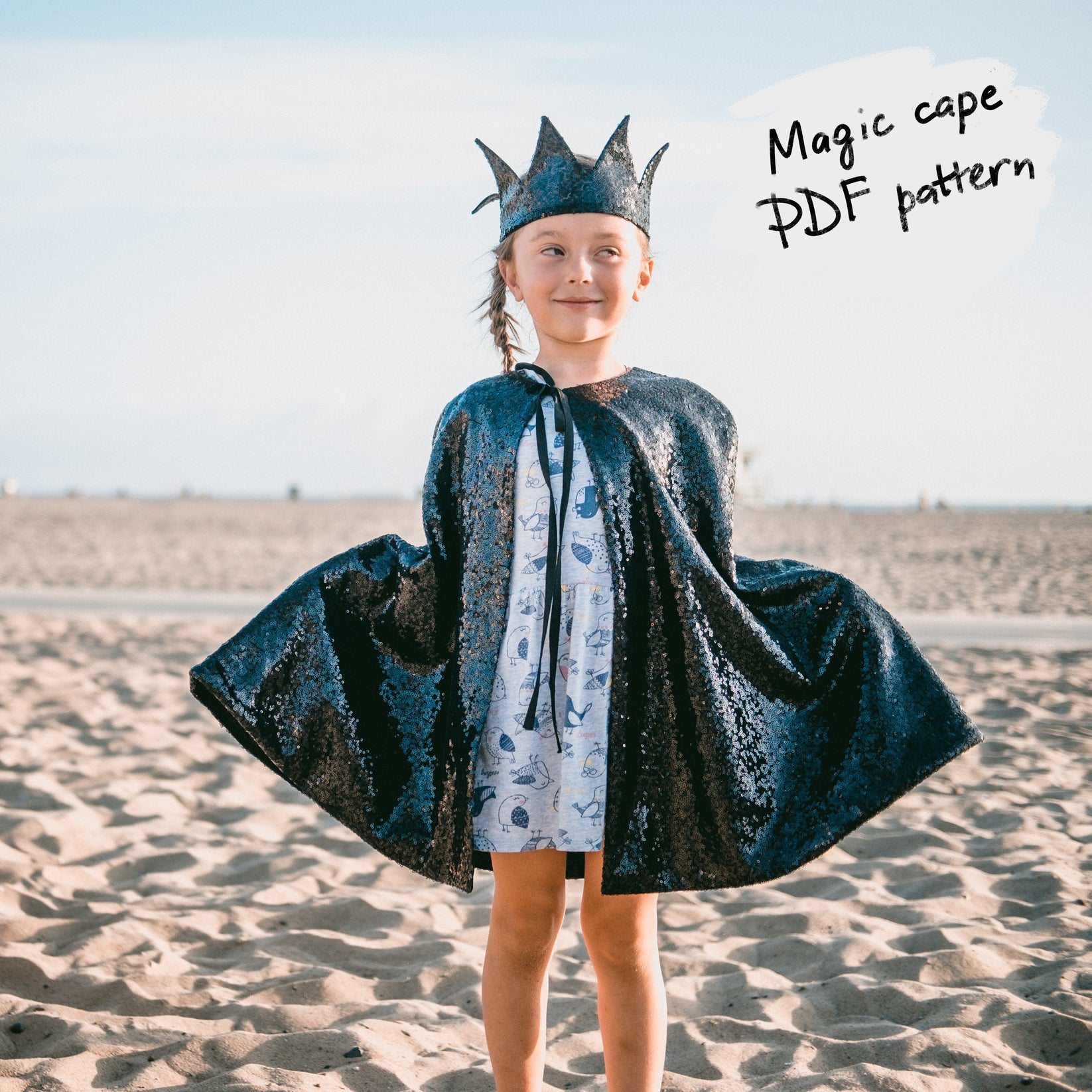 Magic Cape Pattern, DIY kids cloak | mrsjun.com