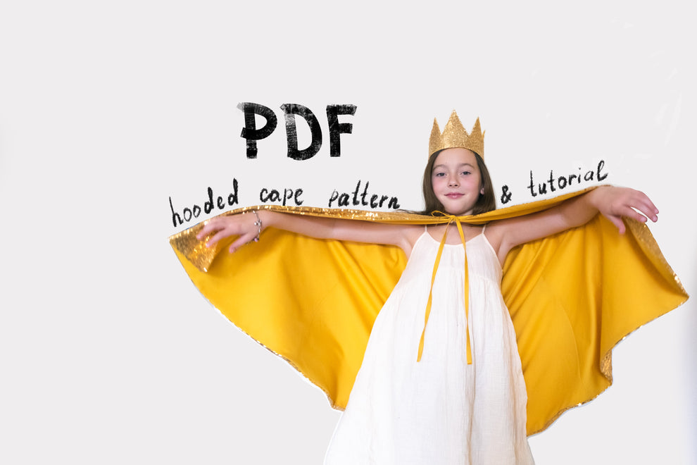 Hooded Cape Pattern | DIY kids cloak | mrsjun.com