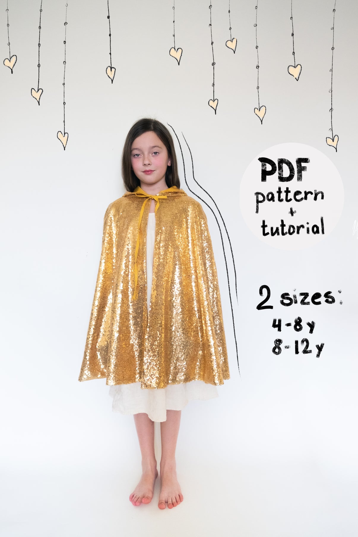 Hooded Cape Pattern | DIY kids cloak | mrsjun.com