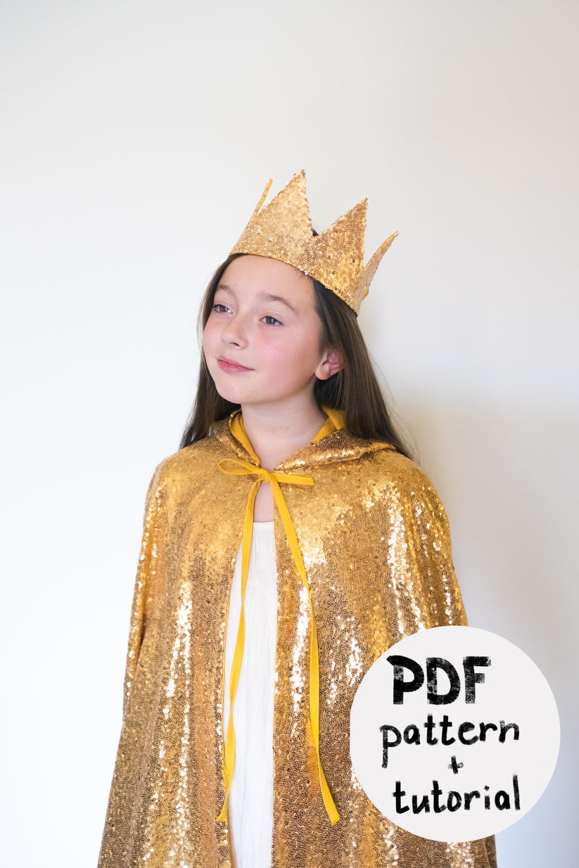 Hooded Cape Pattern | DIY kids cloak | mrsjun.com