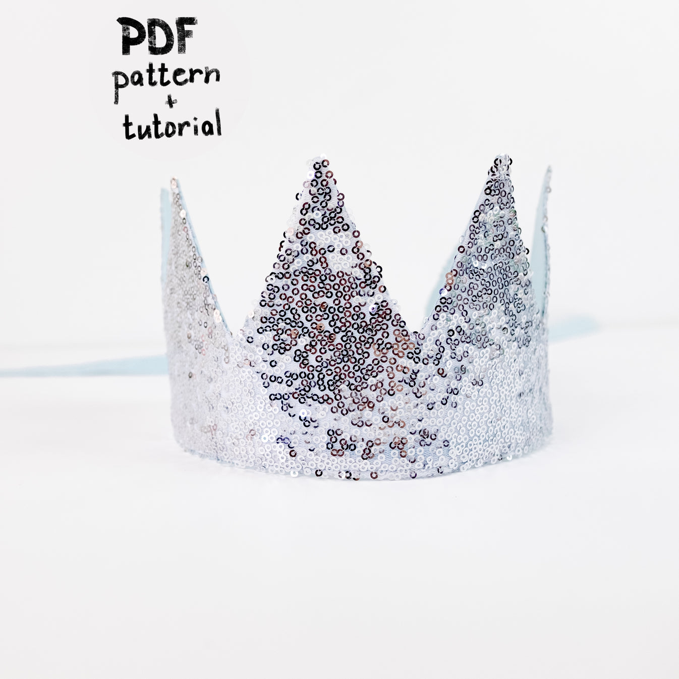 Princess Crown Pattern, DIY fabric crown | mrsjun.com